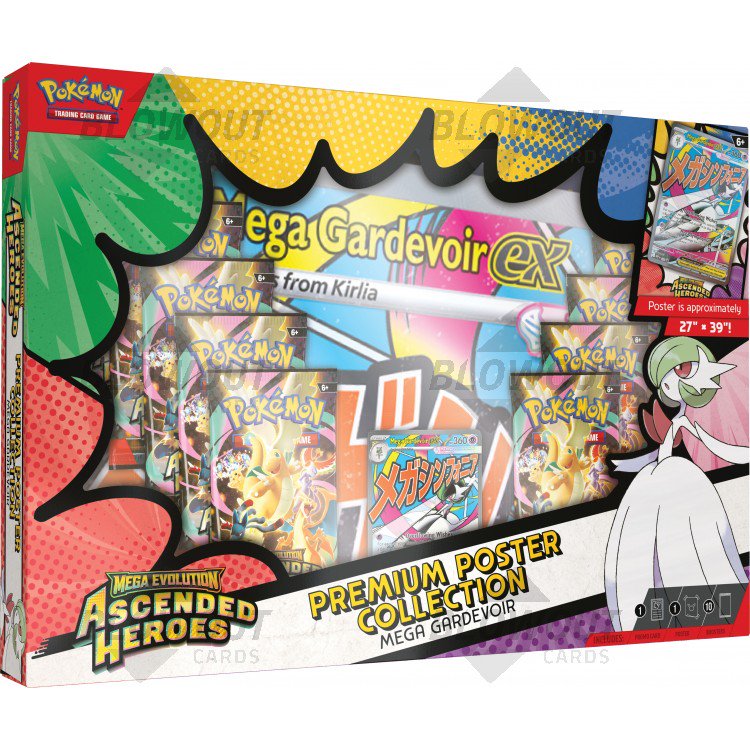 Pokemon Mega Evolution Ascended Heroes Premium Poster Collection Box