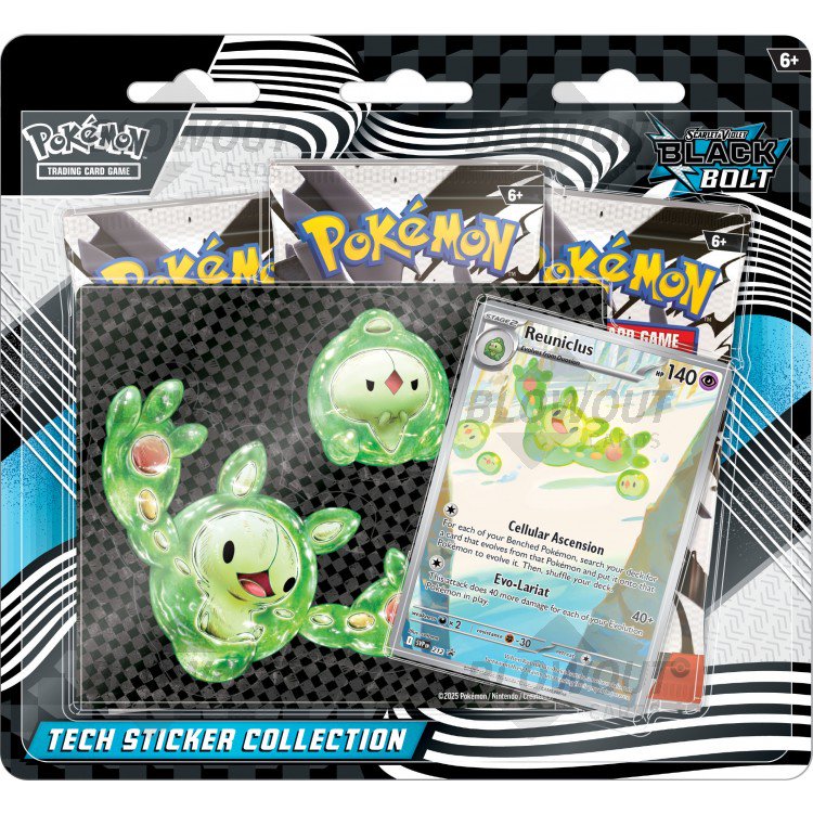 Pokemon Scarlet & Violet Black Bolt Tech Sticker Collection 12 Box Case