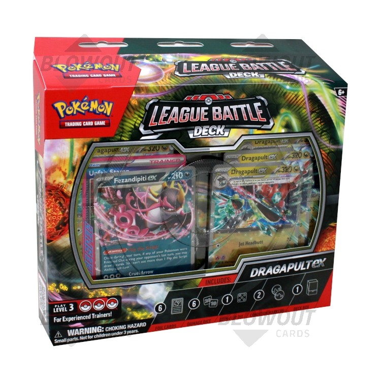 Pokemon Dragapult EX League Battle Deck 6 Box Case