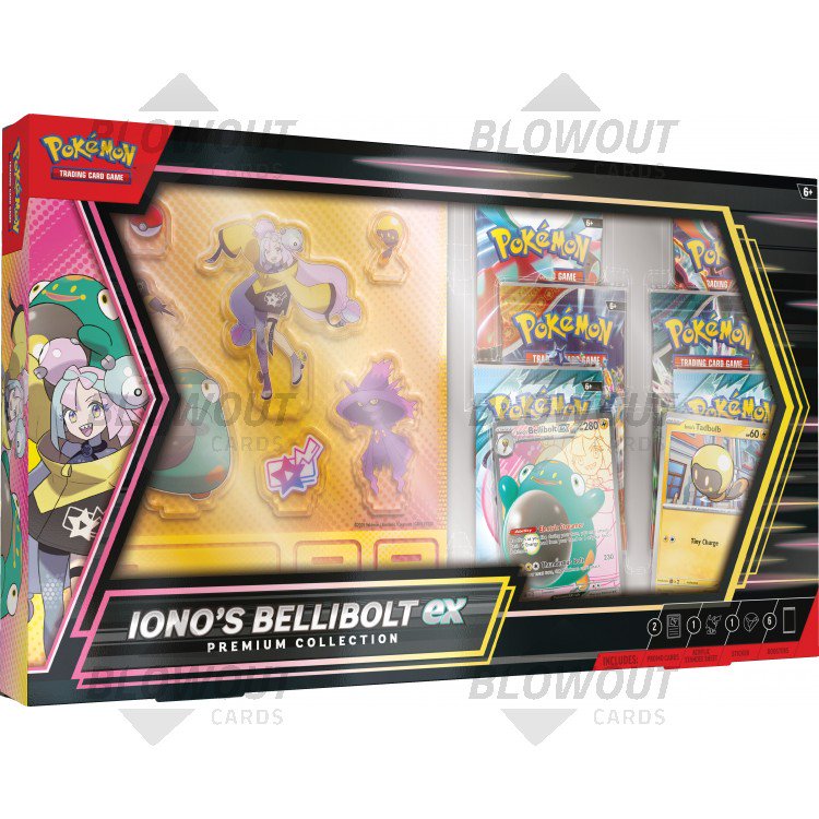 Pokemon Iono's Bellibolt EX Premium Collection 6 Box Case