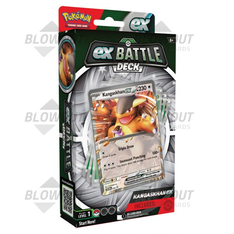 Pokemon EX Battle Deck: Kangaskhan EX & Greninja EX Deck 4 Box Case