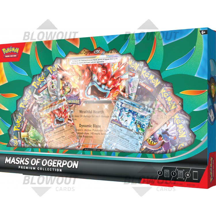 Pokemon Masks of Ogerpon EX Premium Collection 6 Box Case