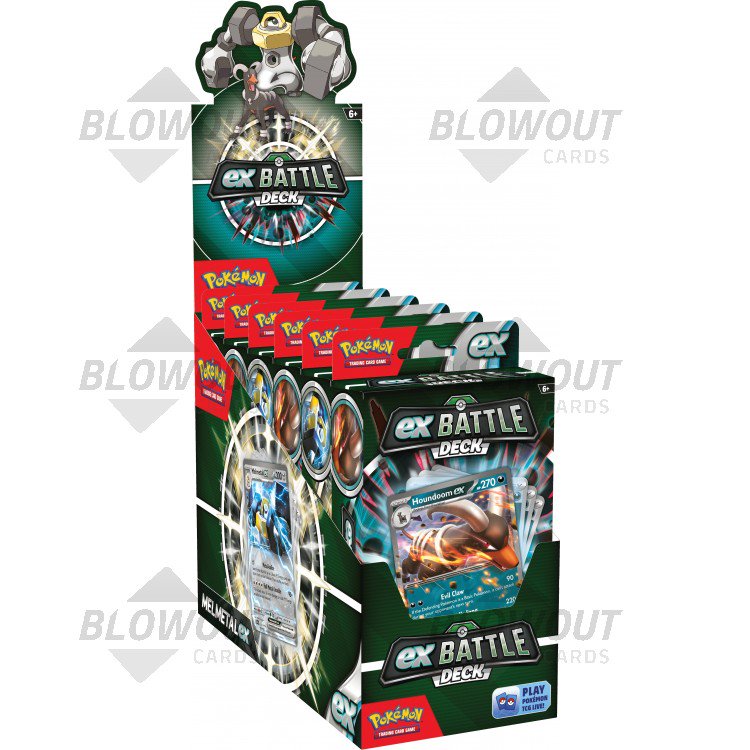 Pokemon EX Battle Deck: Melmetal EX & Houndoom EX Deck 4 Box Case