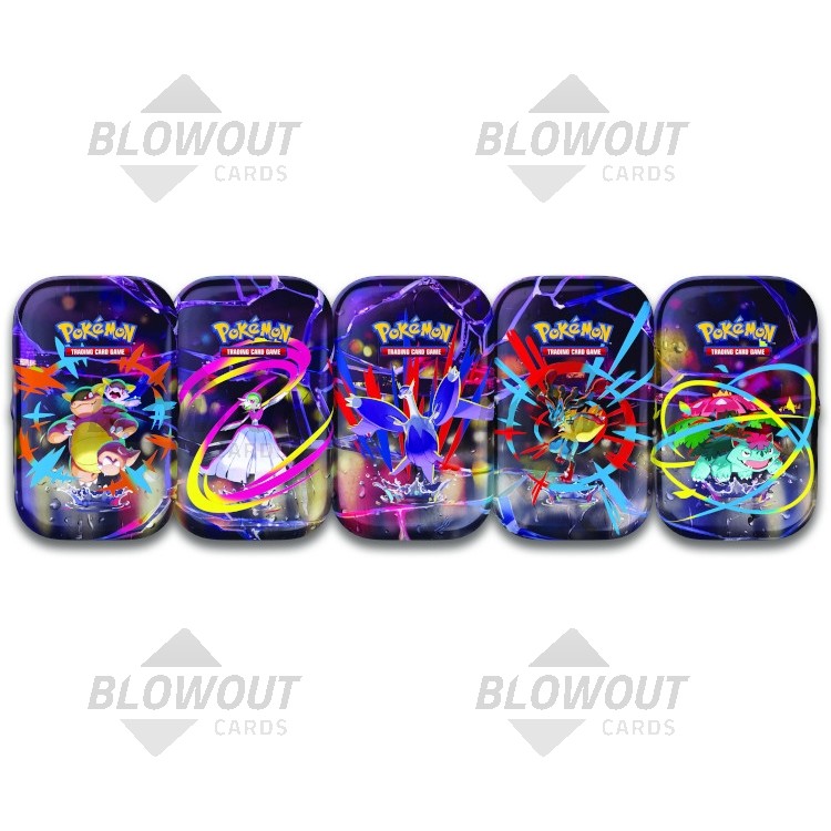 Pokemon Mega Evolution Mega Heroes Mini Tin - 40 Tin Case