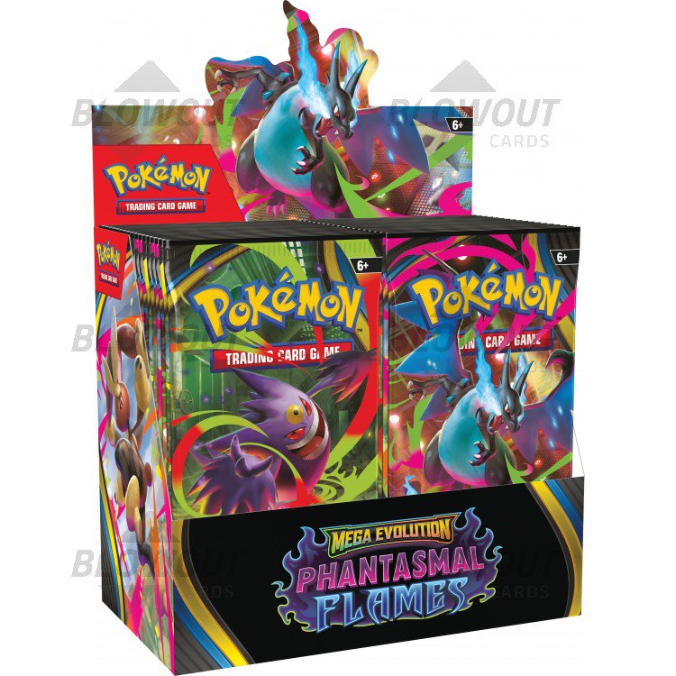 Pokemon Mega Evolution Phantasmal Flames Booster 6 Box Case