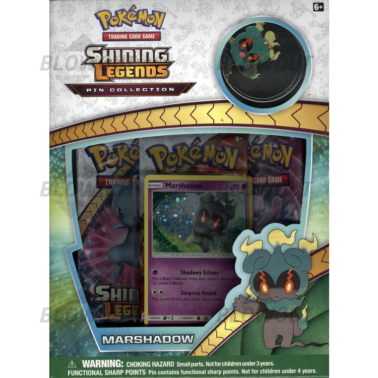 Pokemon Shining Legends Marshadow Pin Collection 24 Box Case