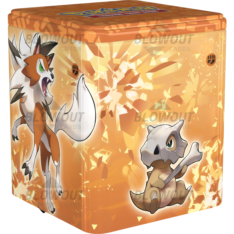 Pokemon Fighting/Fire/Darkness Stacking Tin - 6 Tin Case