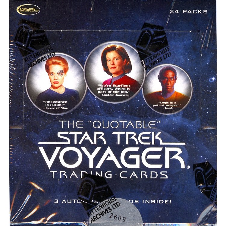 Star Trek Voyager The Quotable Trading Cards Box