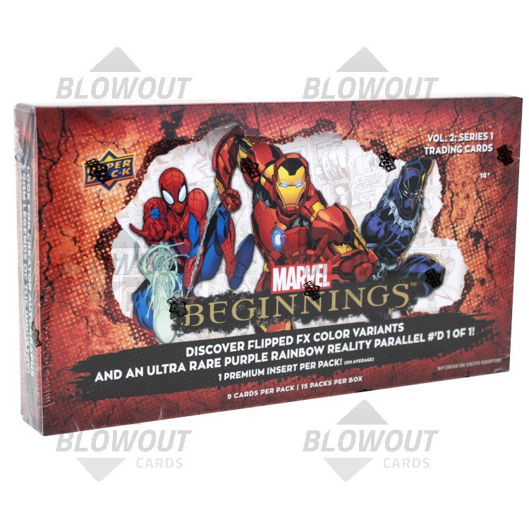 Upper Deck Marvel Beginnings Volume 2 Series 1 Hobby 16 Box Case