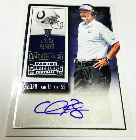 Five NFL coaches get spotlight after signing for 2015 Panini Contenders ...