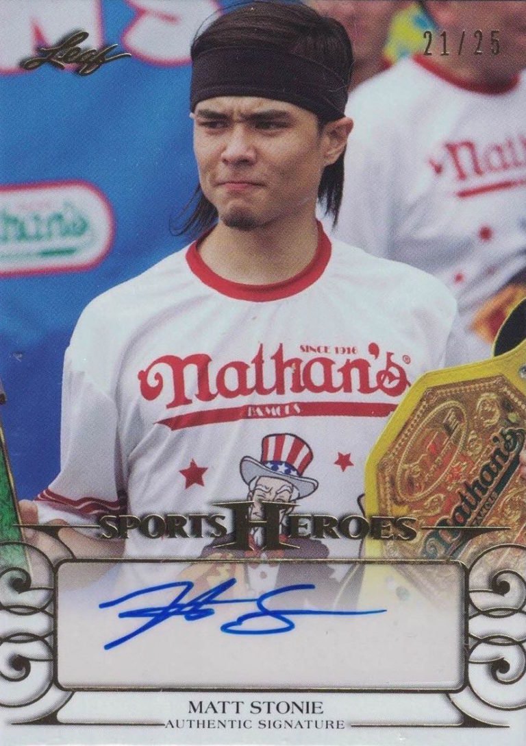 Competitive eating champ Matt Stonie finally has a "Rookie Card ...