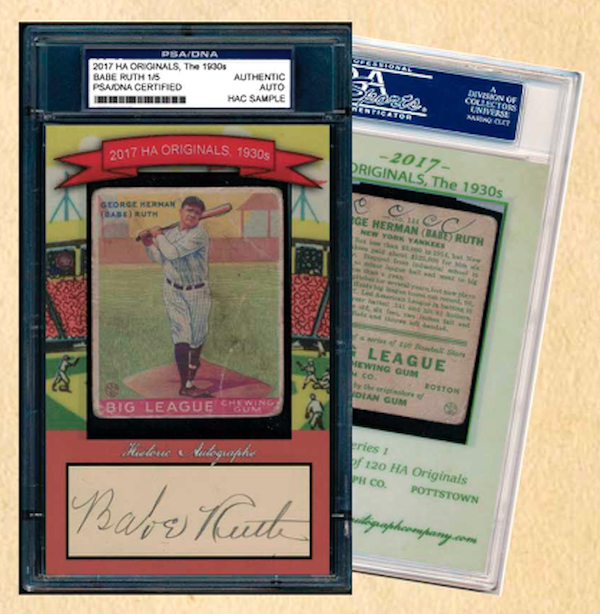 First Buzz: 2017 Historic Autographs Originals 1930s baseball cards ...