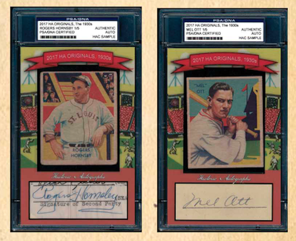 First Buzz: 2017 Historic Autographs Originals 1930s baseball cards ...