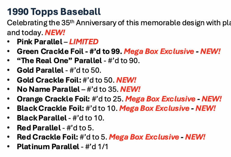 First Buzz: 2025 Topps Update baseball cards (updated) / Blowout Buzz